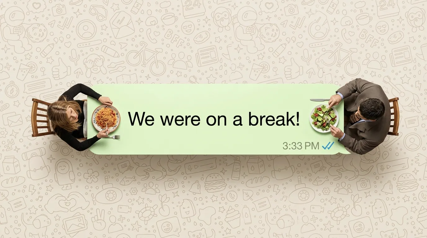 AI WhatsApp Dining Table Scene | Turn Messages into Surreal Art